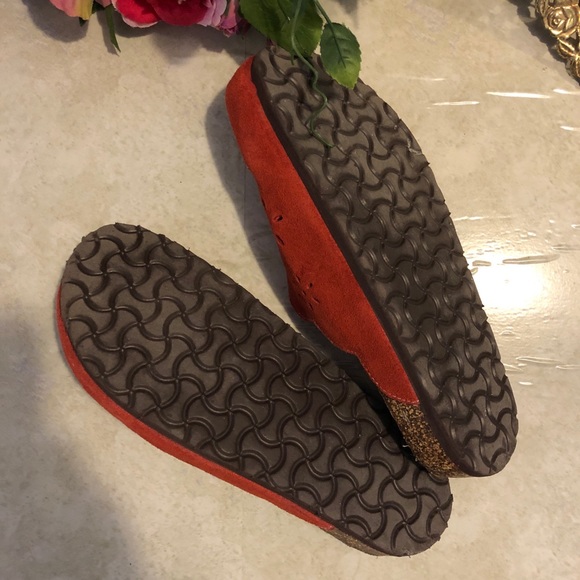 Shoes | Red Suede Clogs | Poshmark